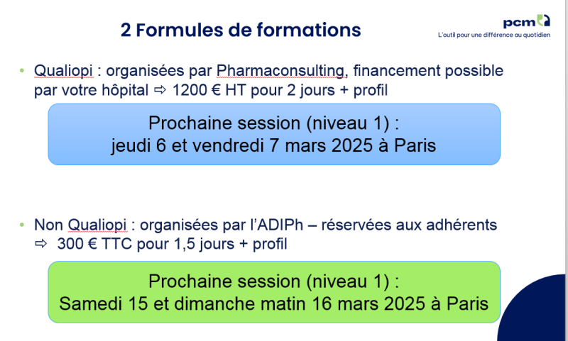 Formations PCM (Process Communication Model)